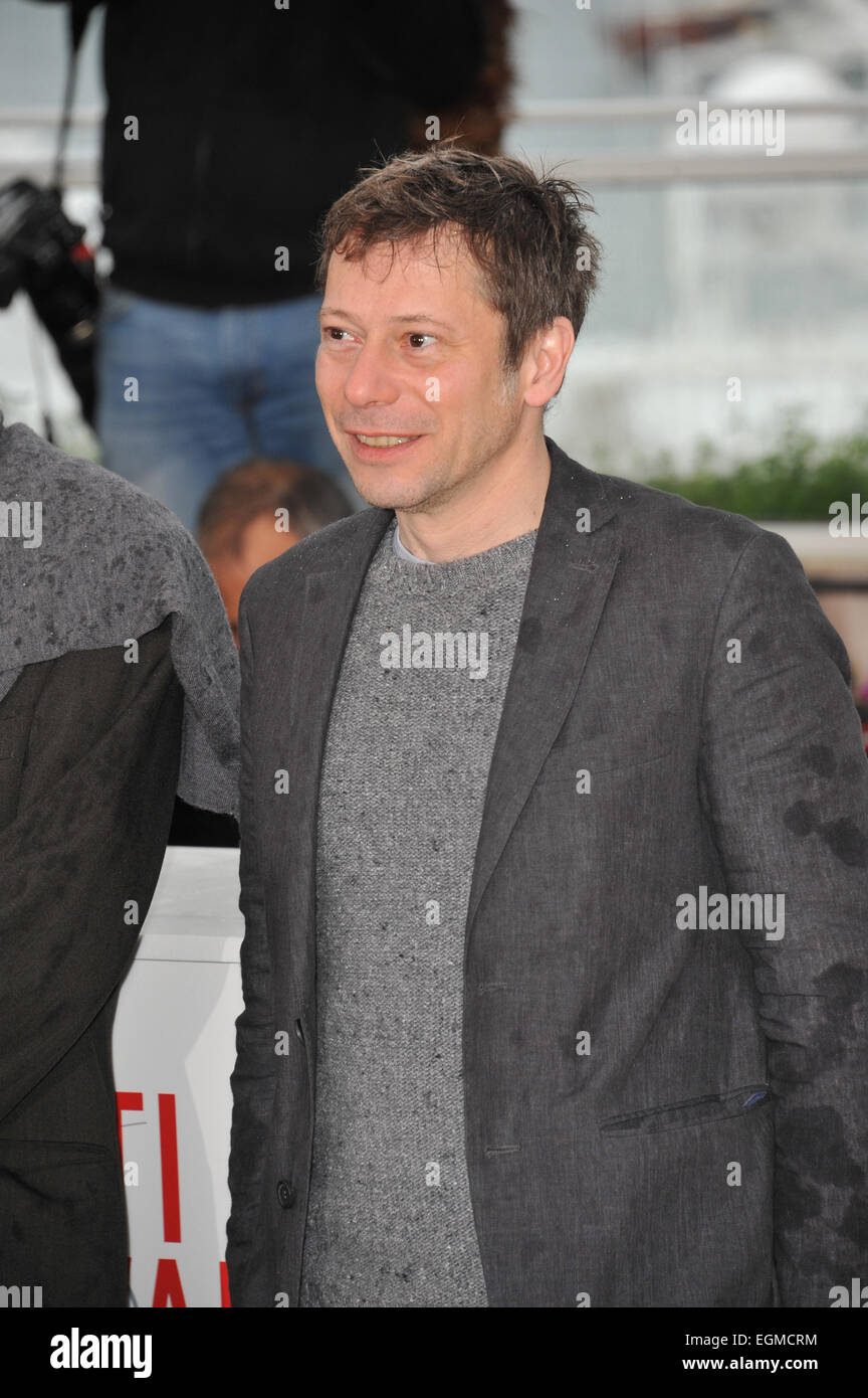CANNES, FRANCE - MAY 18, 2013: Mathieu Amalric at the photocall for his ...