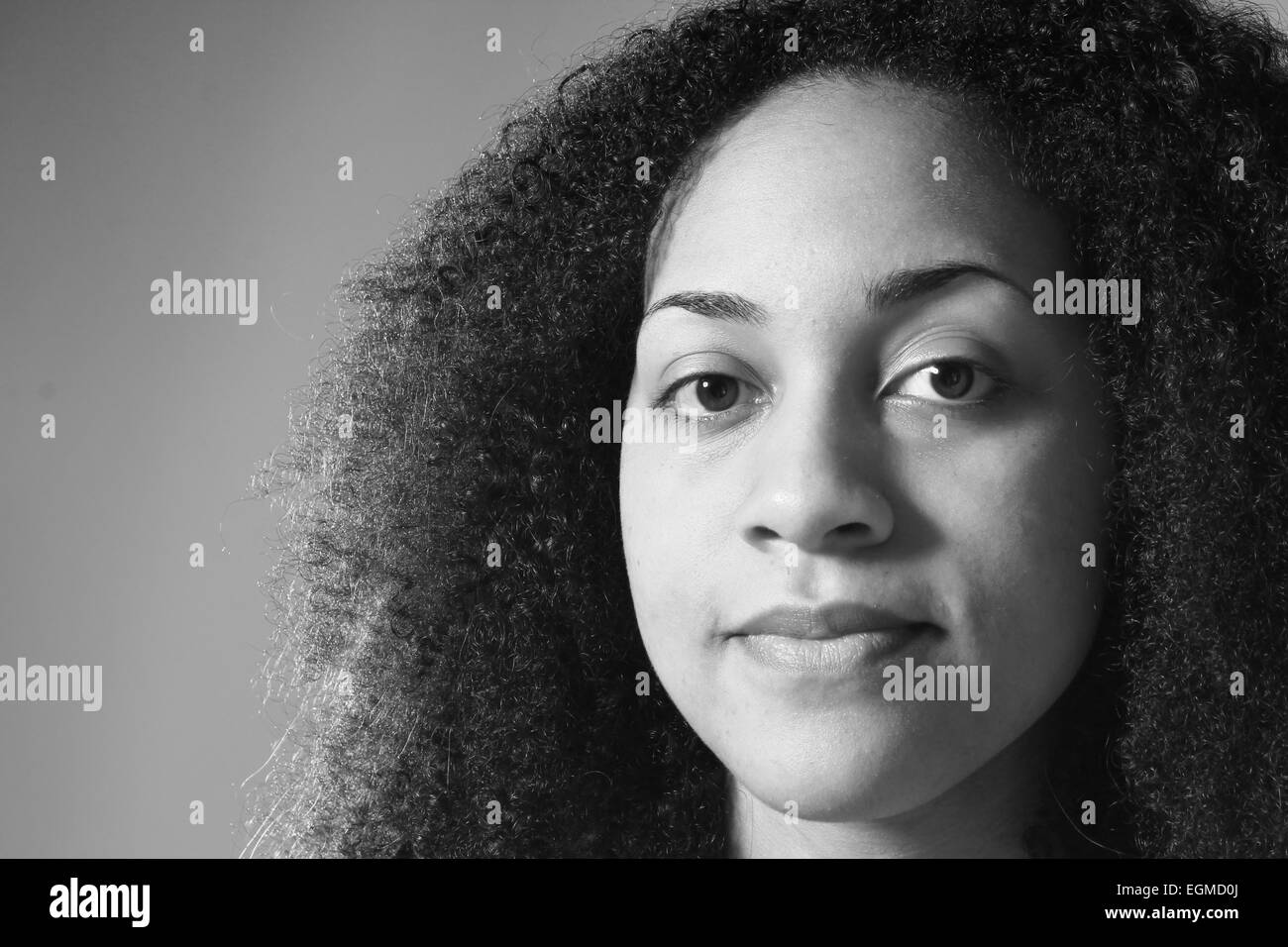 Black and white portrait Stock Photo - Alamy