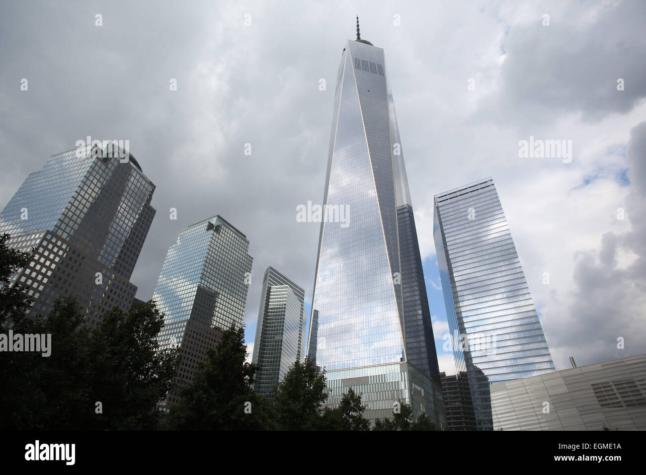 The One World Trade Center stands over the National September 11 ...