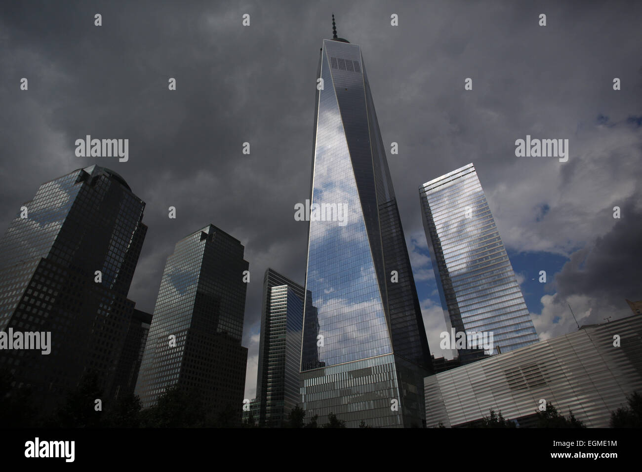 The One World Trade Center stands over the National September 11 ...