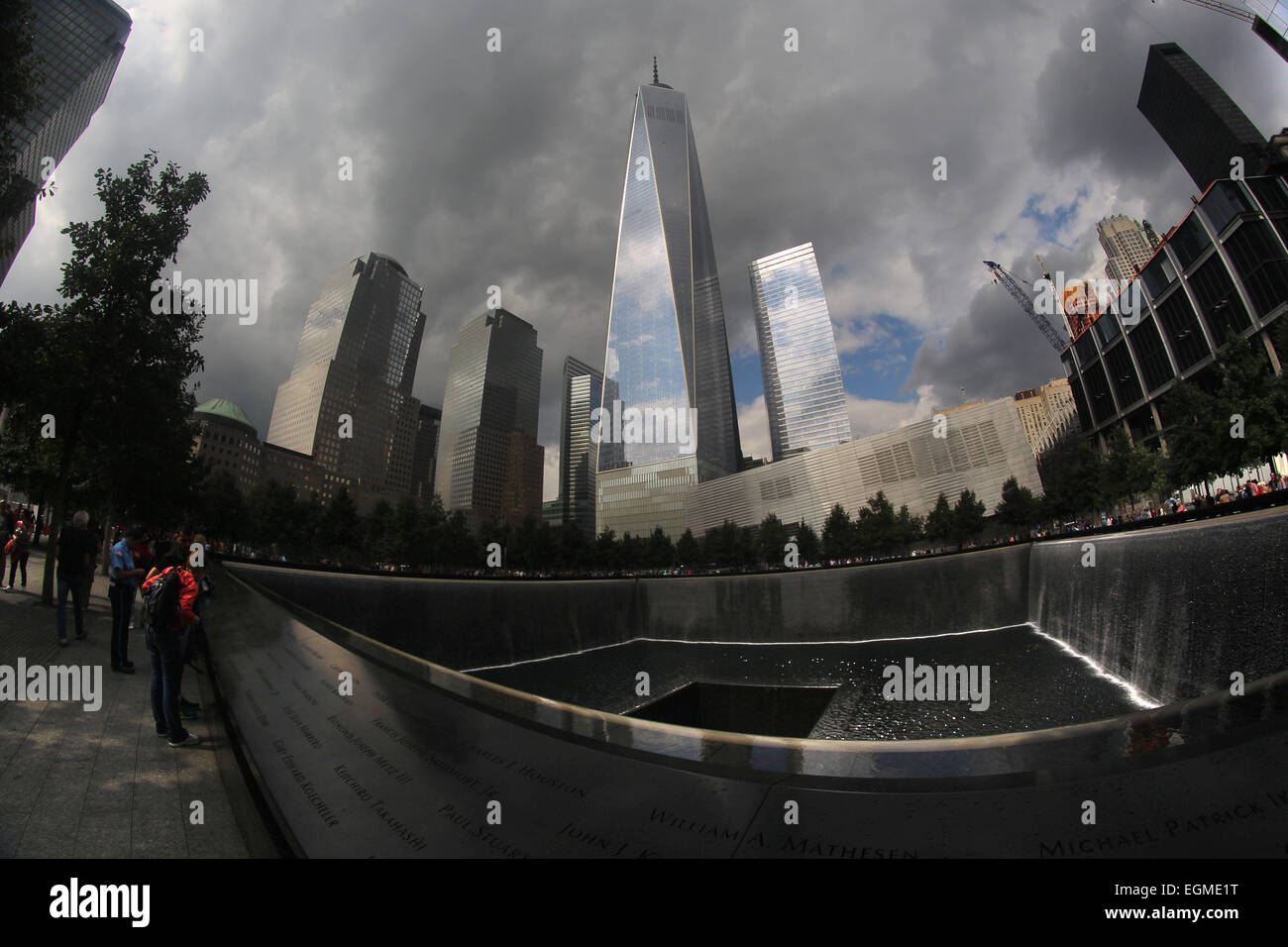 The One World Trade Center stands over the National September 11 ...