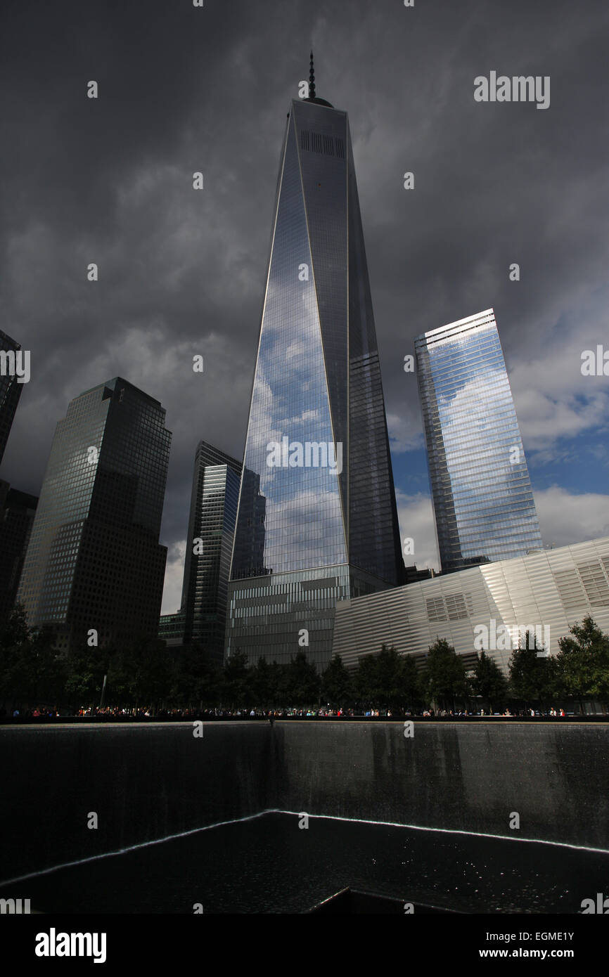 The One World Trade Center stands over the National September 11 ...