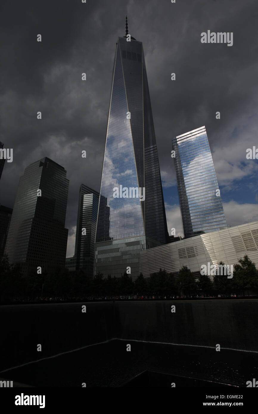 The One World Trade Center stands over the National September 11 ...