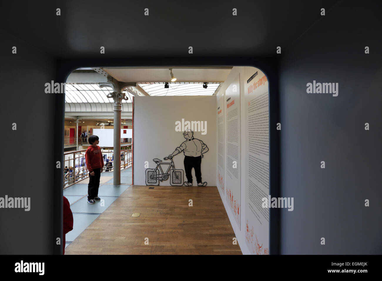 exhibition hall of Belgian comic strip center, Brussels, Belgium Stock ...