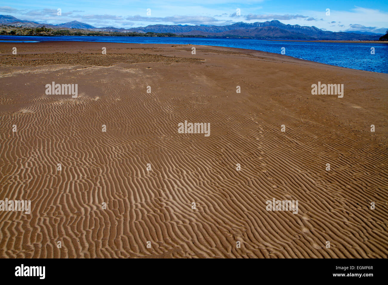 View from Settlement Point across Port Davey Stock Photo - Alamy