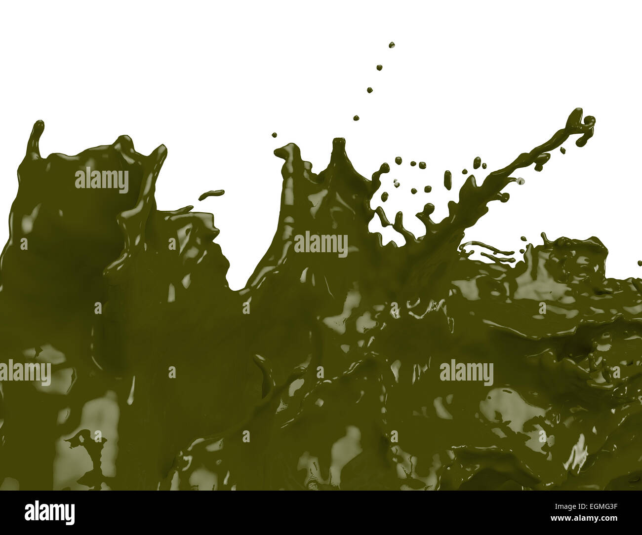 Olive Green Paint Splatter Stock Photo - Alamy