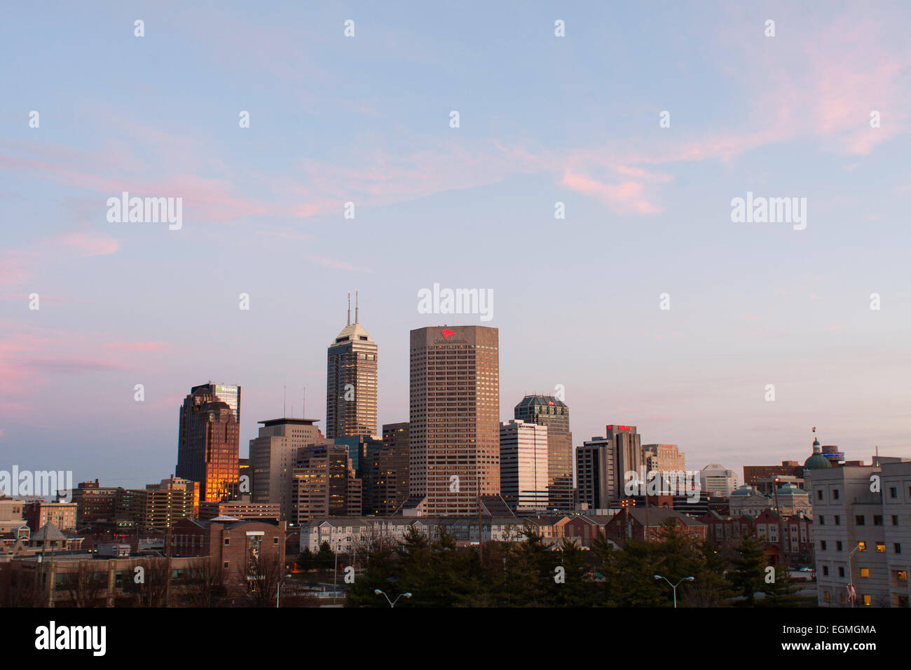 Indianapolis skyline hi-res stock photography and images - Alamy