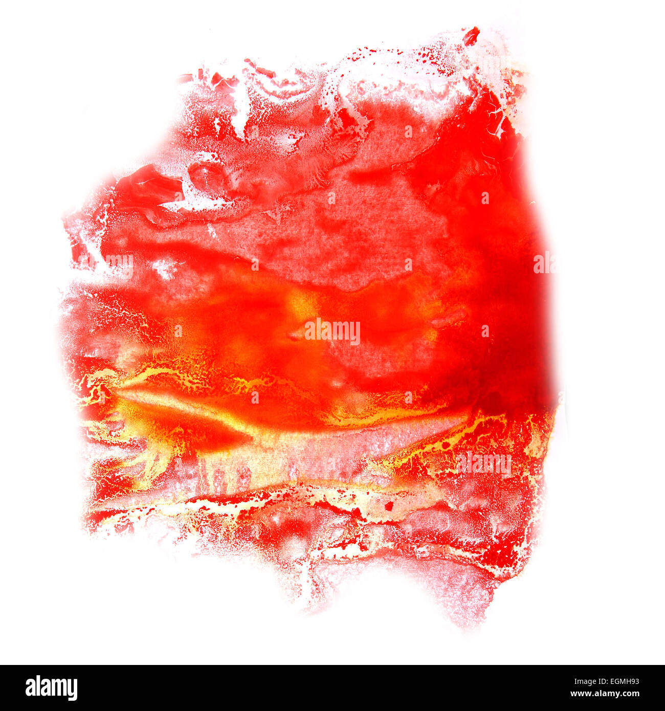 stain with watercolour red paint stroke watercolor isolated Stock Photo ...