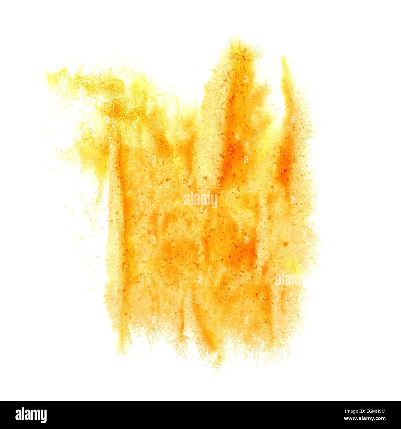 stain yellow with watercolour paint stroke watercolor isolated Stock ...