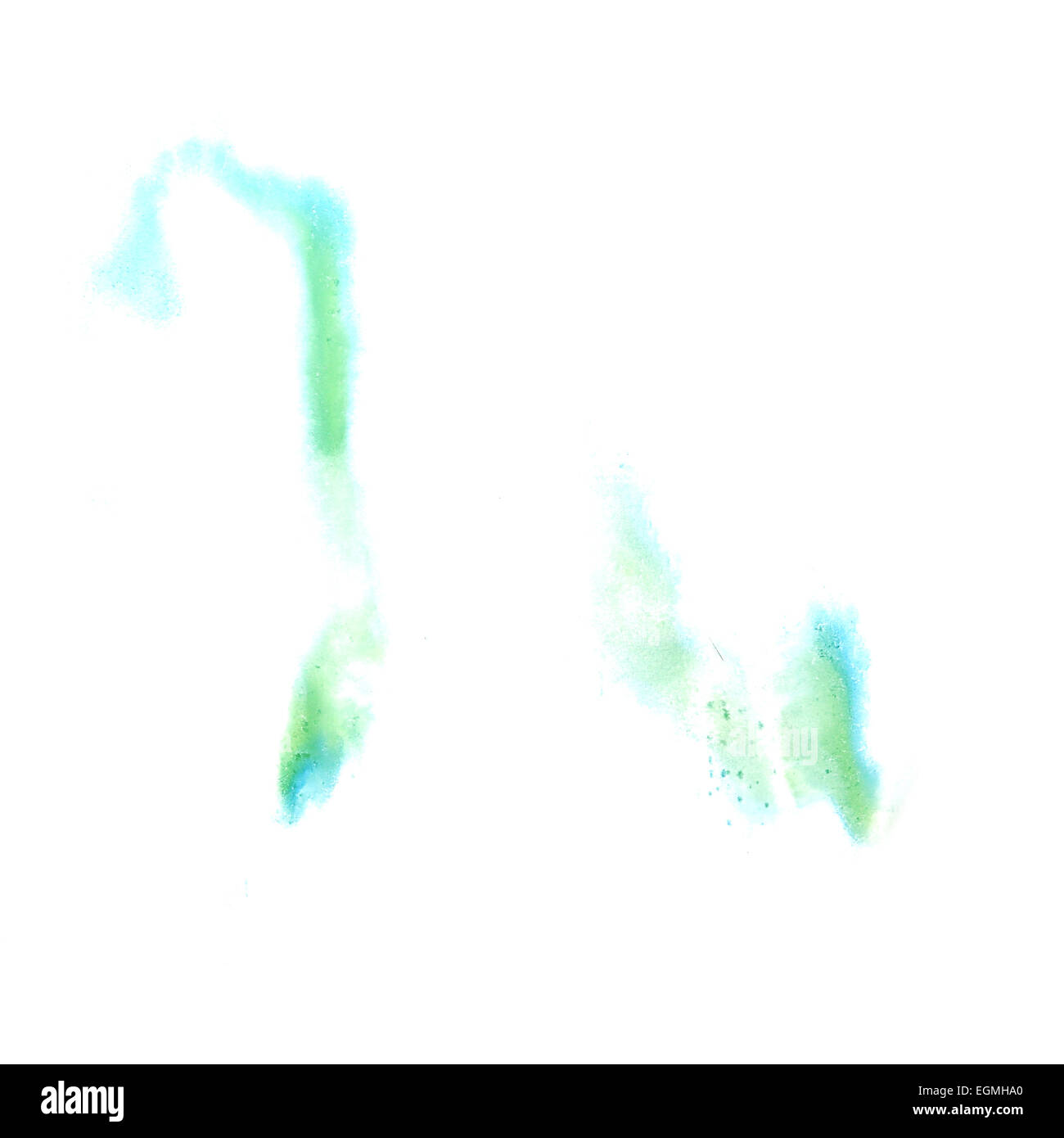 stain green with watercolour paint stroke watercolor isolated Stock ...