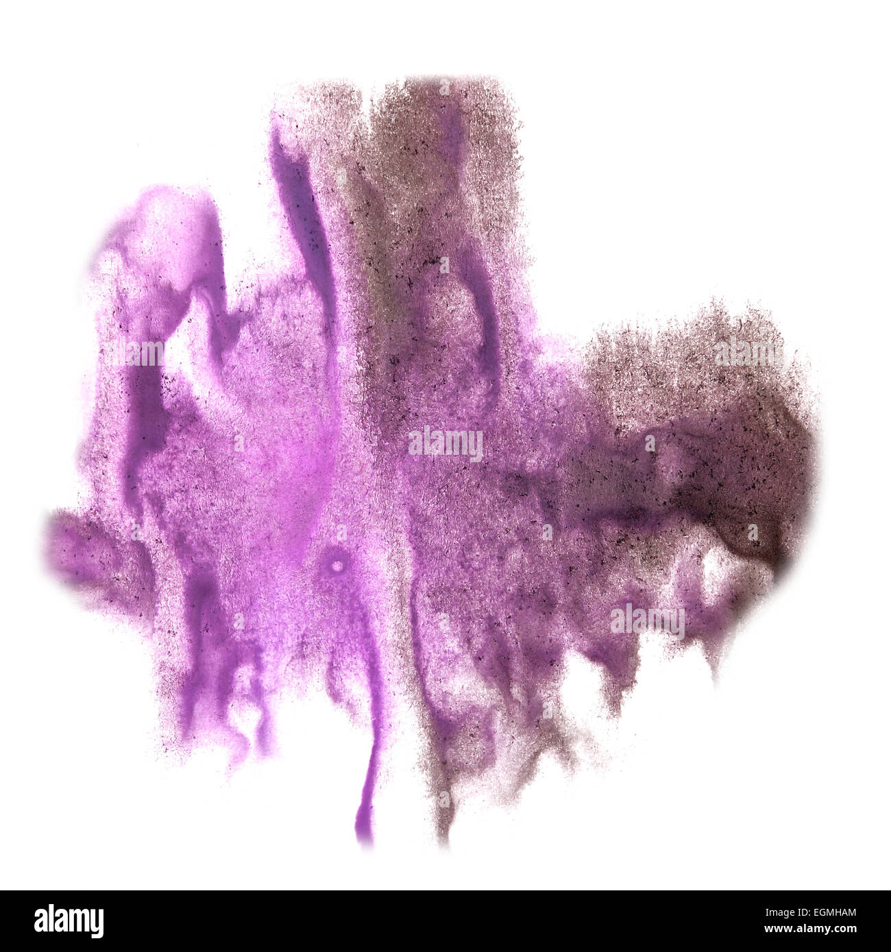 stain purple, black with watercolour paint stroke watercolor iso Stock ...