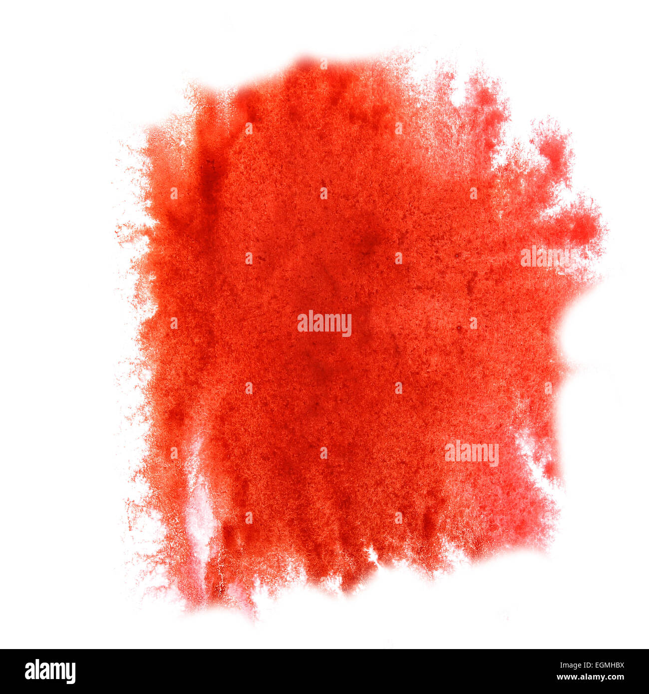 stain with red watercolour paint stroke watercolor isolated Stock Photo ...