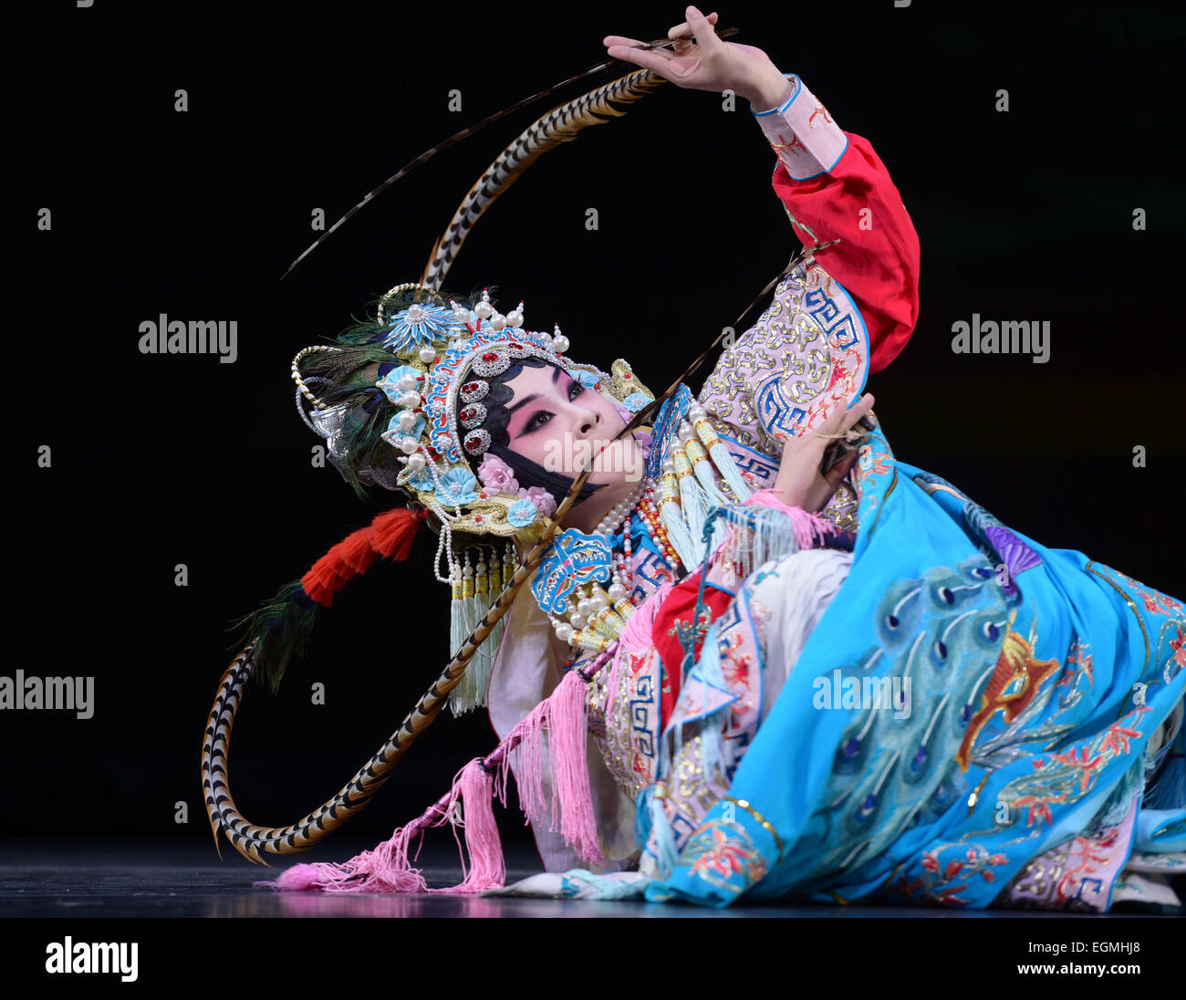 Atlanta, USA. 26th Feb, 2015. Peking Opera actress Zhou Meihui performs ...