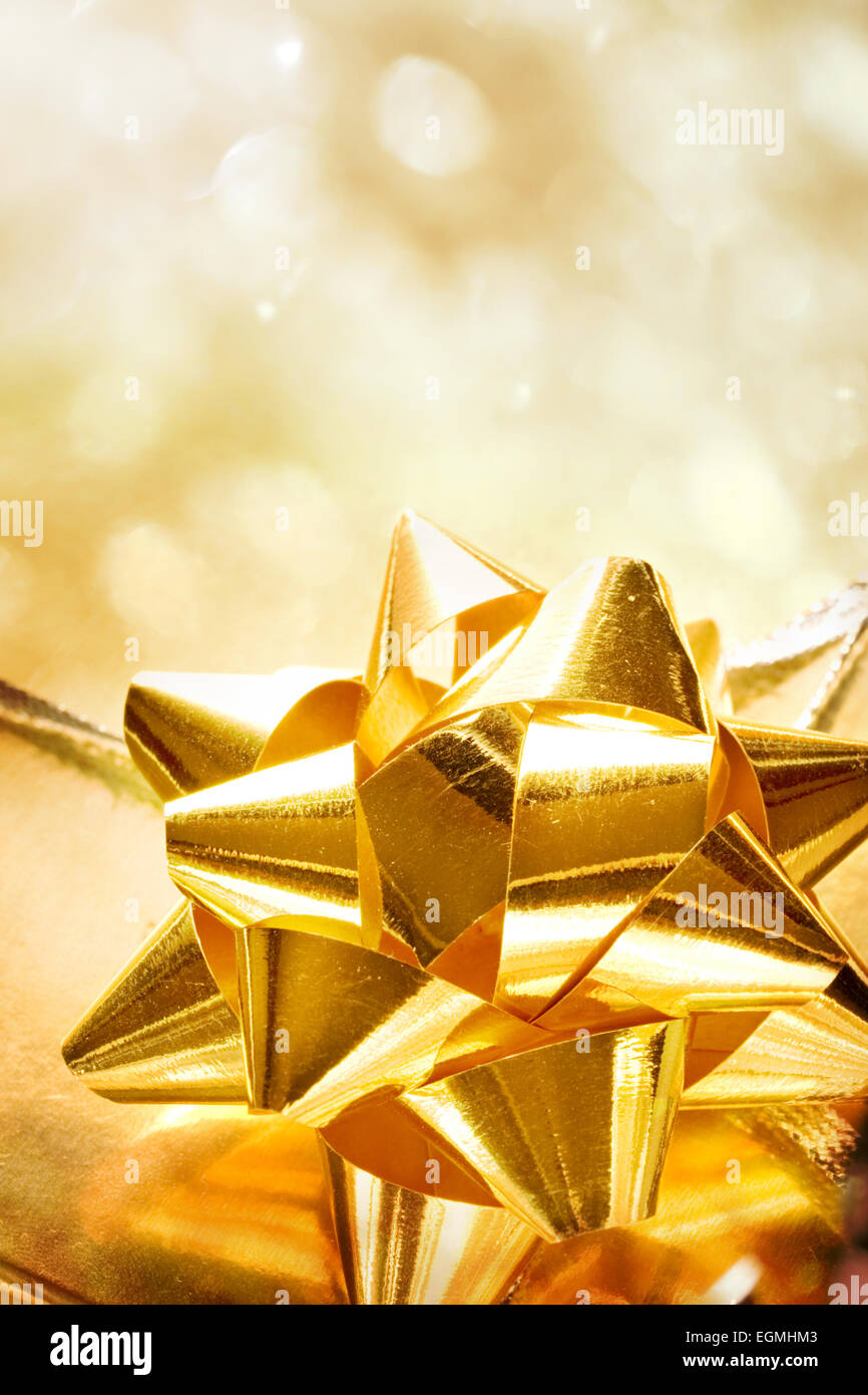 Gift boxes with bow on white background Stock Photo - Alamy