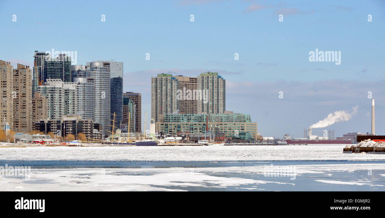 View of Toronto's Harbourfront and Queensquay Terminal building from ...