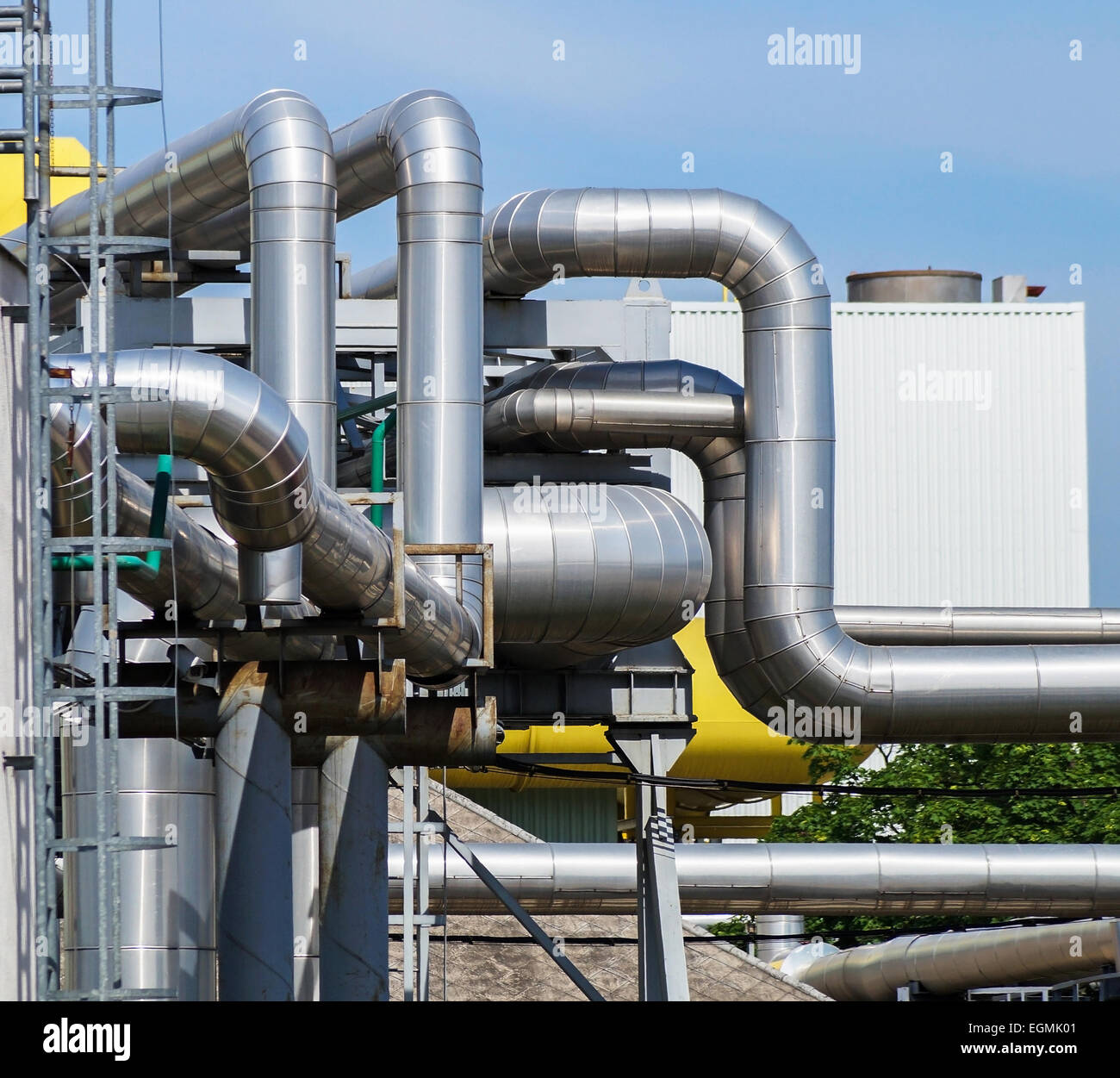 Pipeline of the power station Stock Photo - Alamy