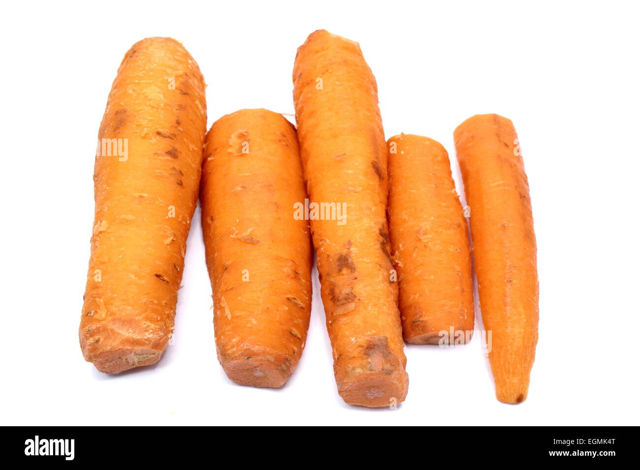 bunch of five boiled carrots ready for soup Stock Photo - Alamy