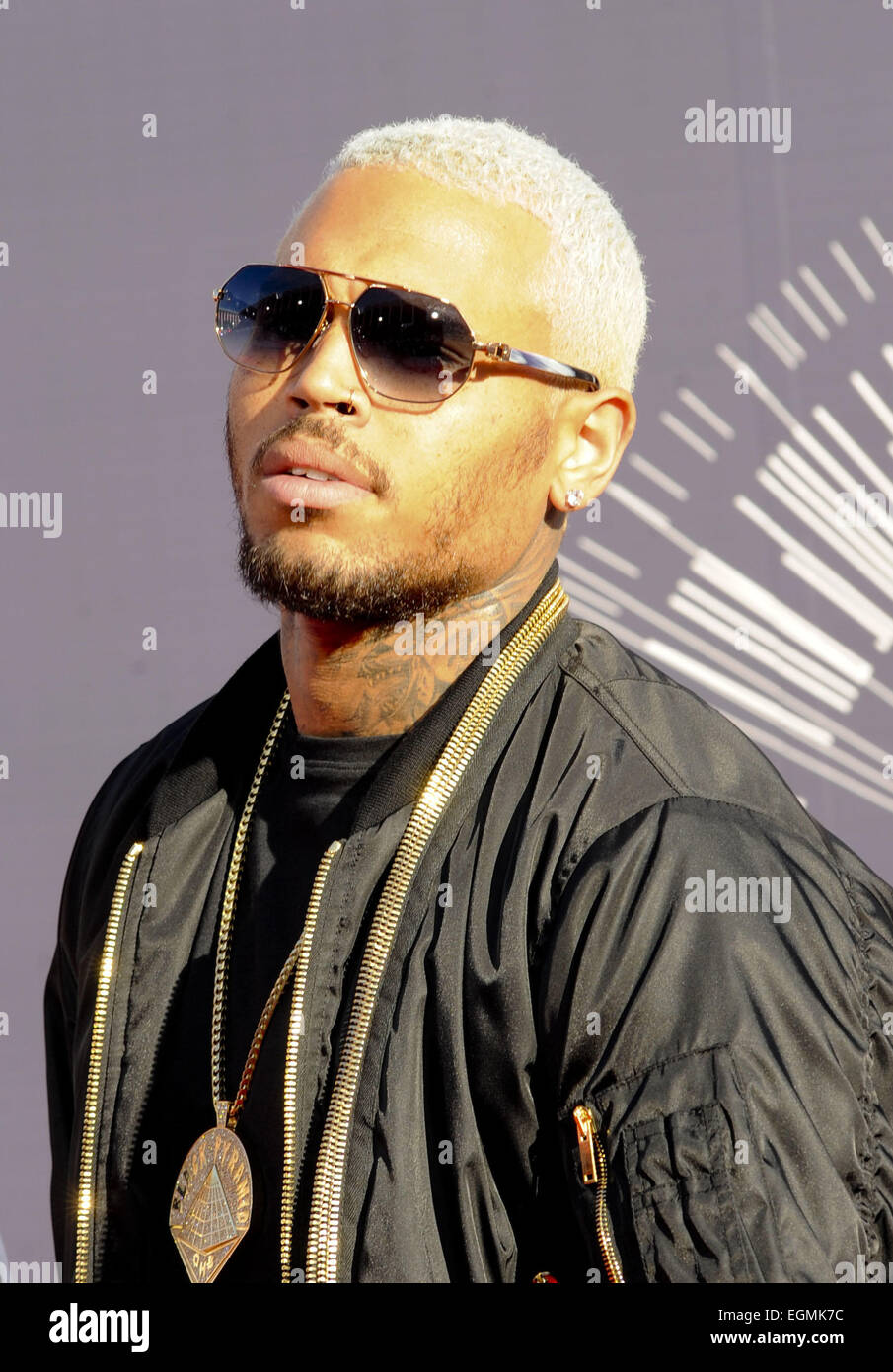 The 2014 MTV Video Music Awards arrivals Featuring: Chris Brown Where ...