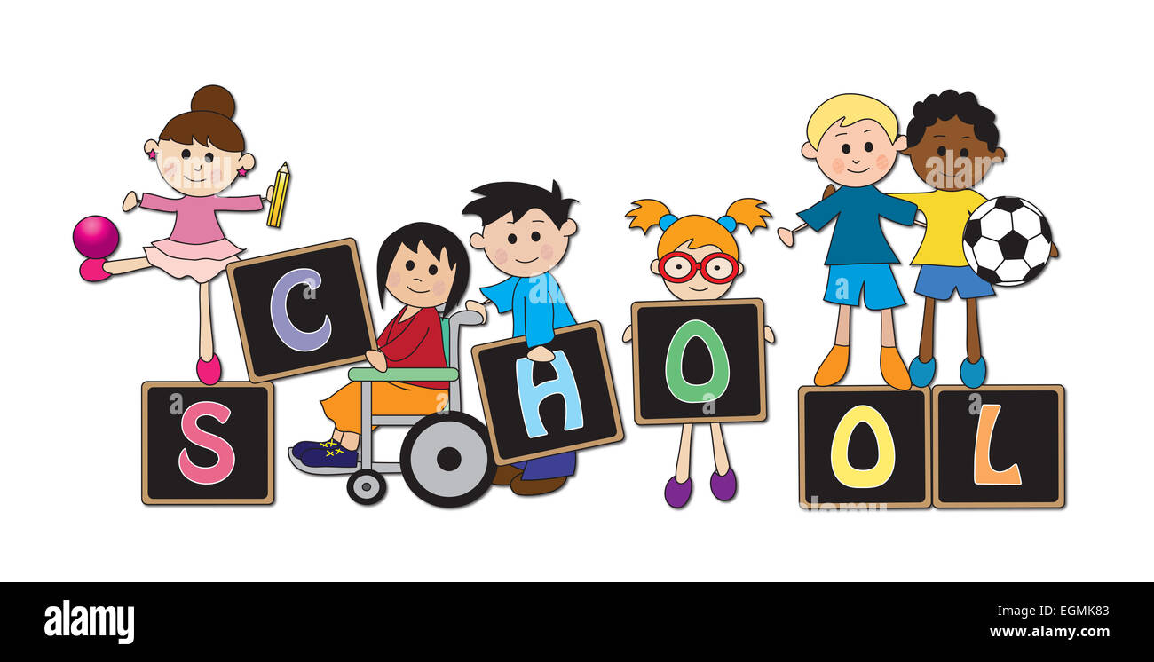 Teacher kids school Cut Out Stock Images & Pictures - Alamy