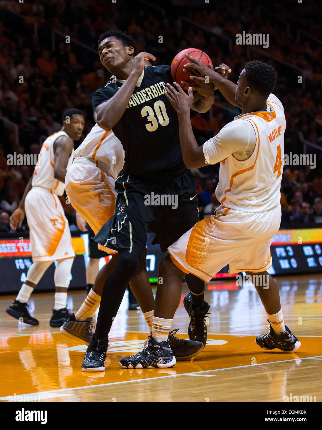February 26, 2015: Damian Jones #30 of the Vanderbilt Commodores and ...