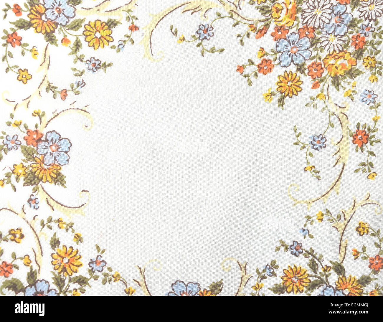 Cloth with flowers as background Stock Photo - Alamy