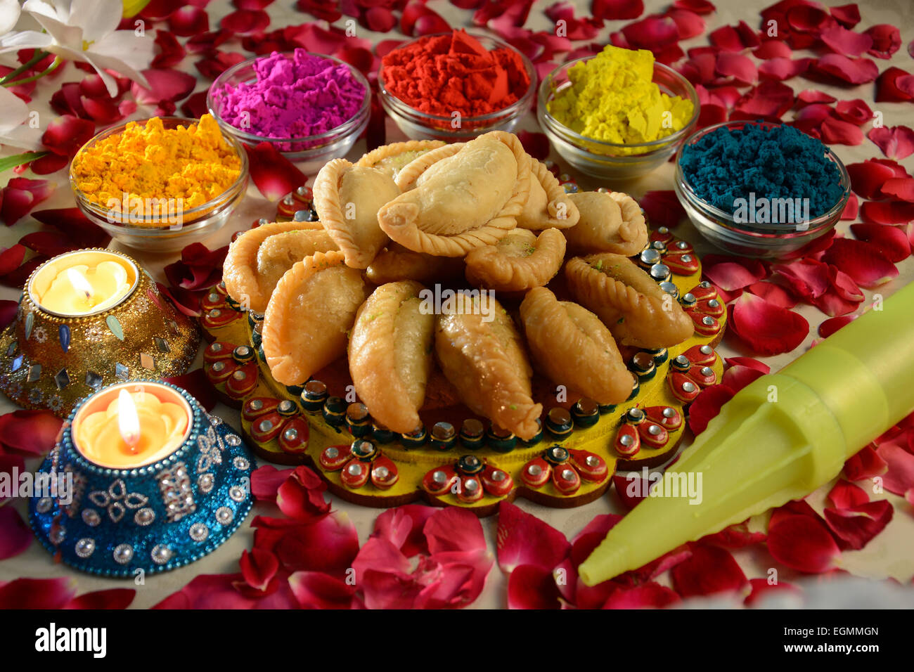 Indian background sweets hi-res stock photography and images - Alamy