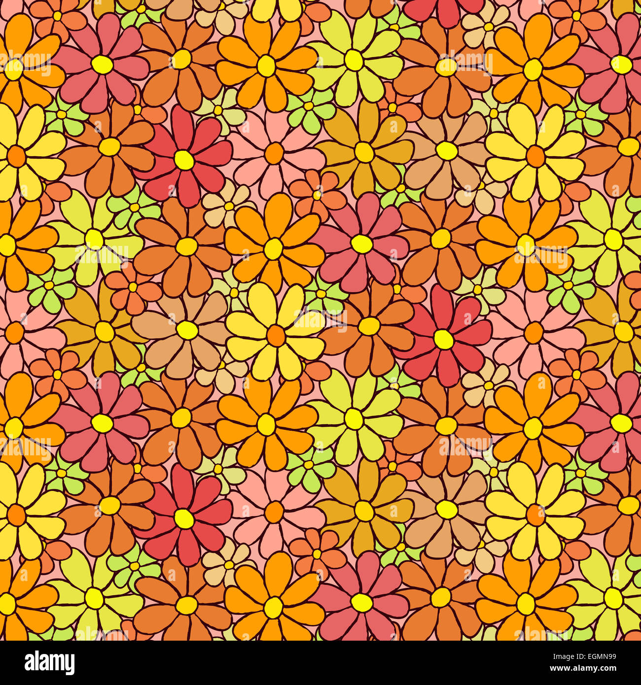 Colorful flower pattern hi-res stock photography and images - Alamy