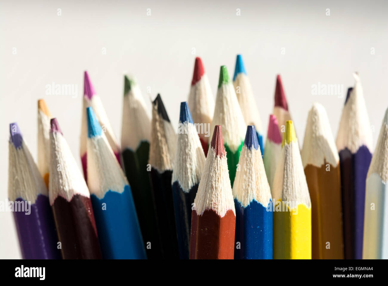 Macro shot colored pencils hi-res stock photography and images - Alamy