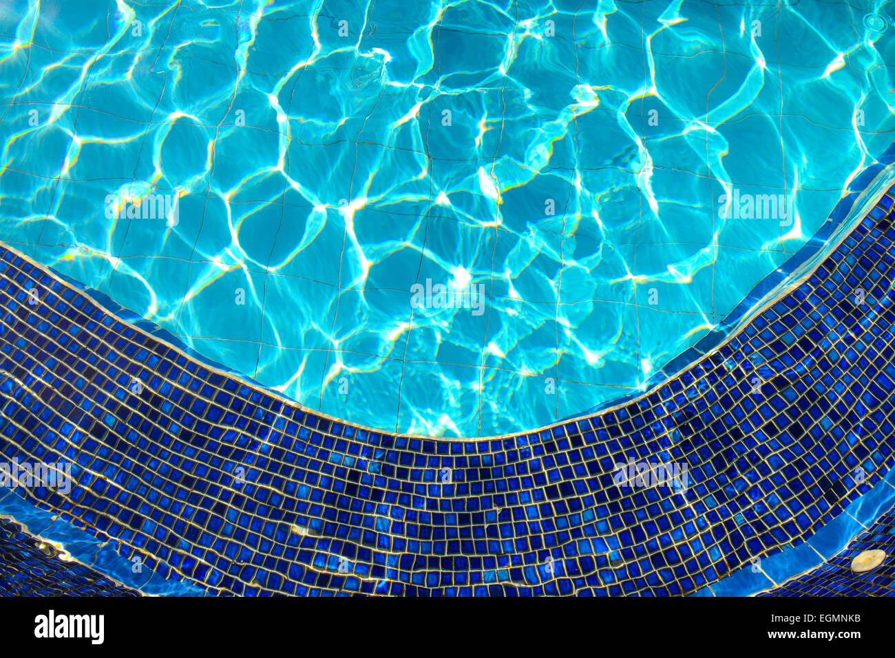 Jacuzzi blue mosaic tiles hi-res stock photography and images - Alamy