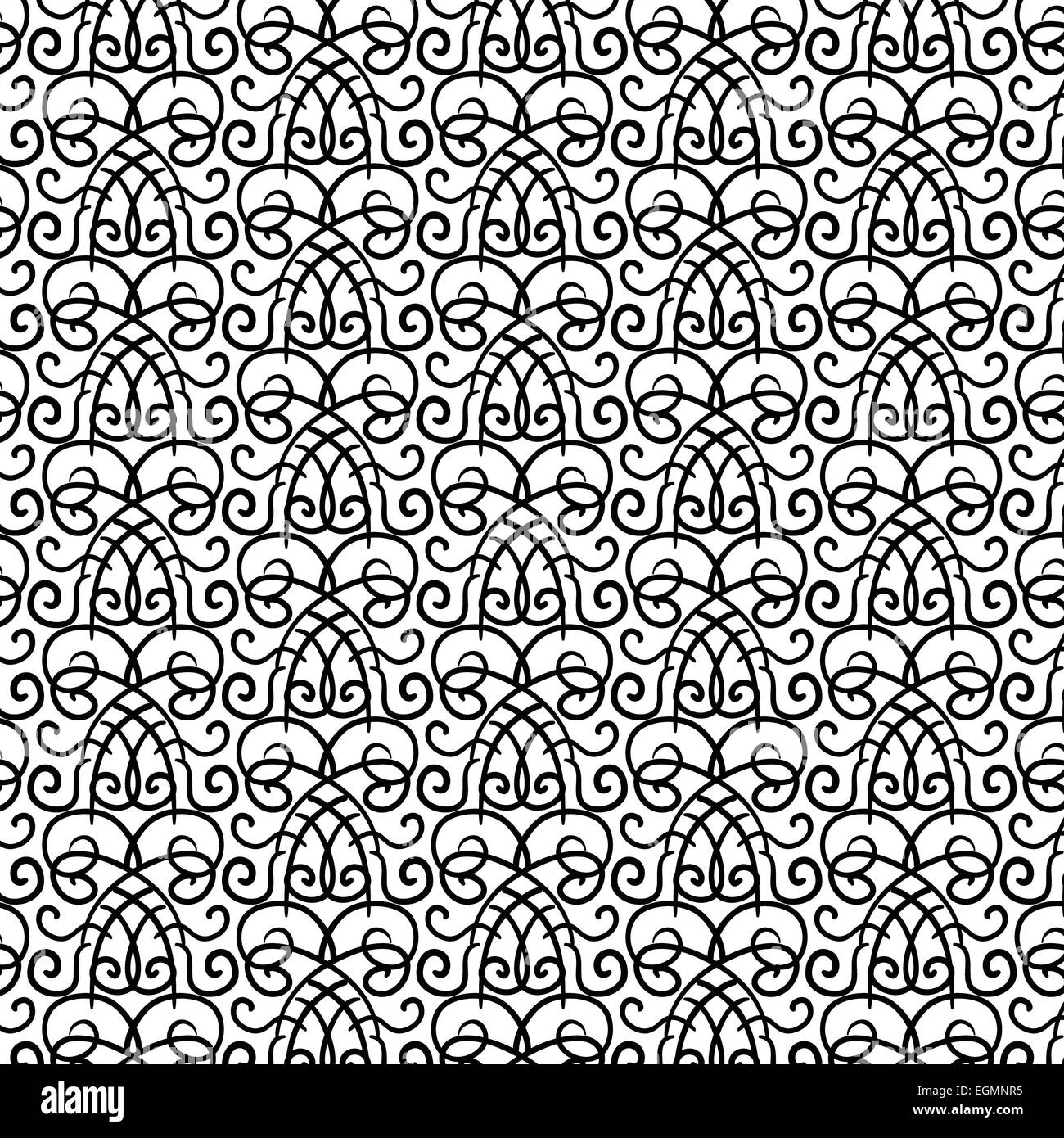 Ornate fabric wallpaper Black and White Stock Photos & Images - Alamy