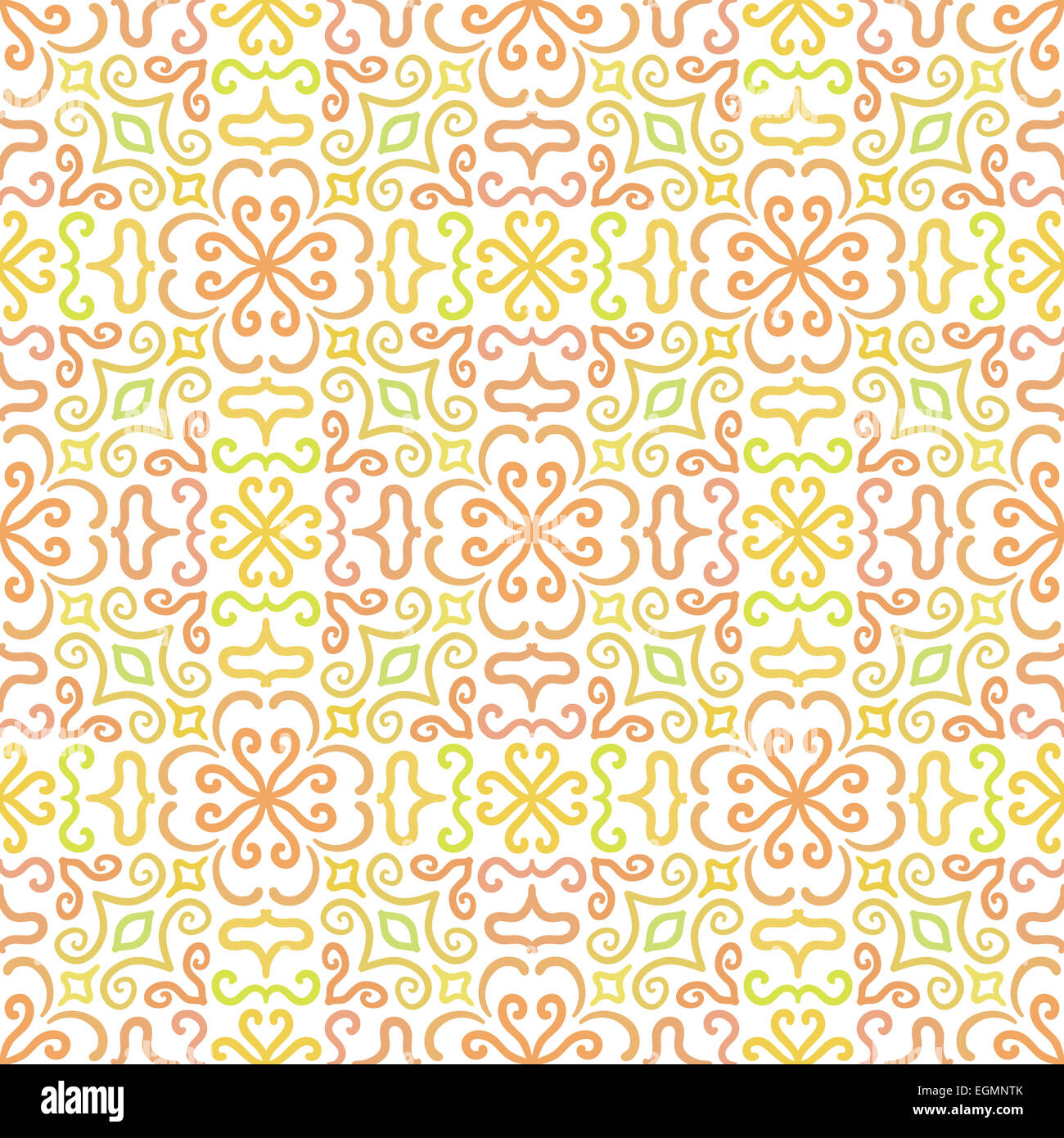Colorful graphic flower pattern on white Stock Photo - Alamy