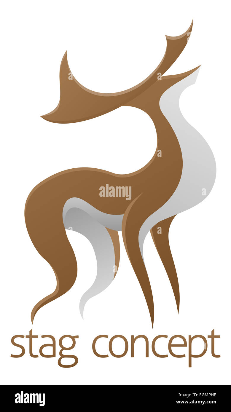 Stag logo hi-res stock photography and images - Alamy