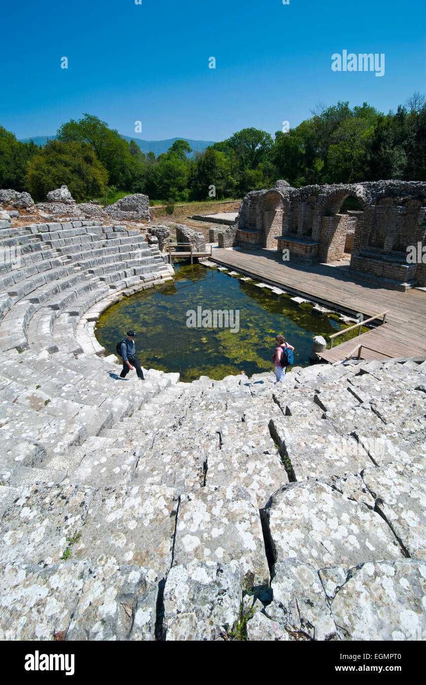Amphitheatre, Roman ruins, UNESCO World Heritage Site, Buthrotum ...