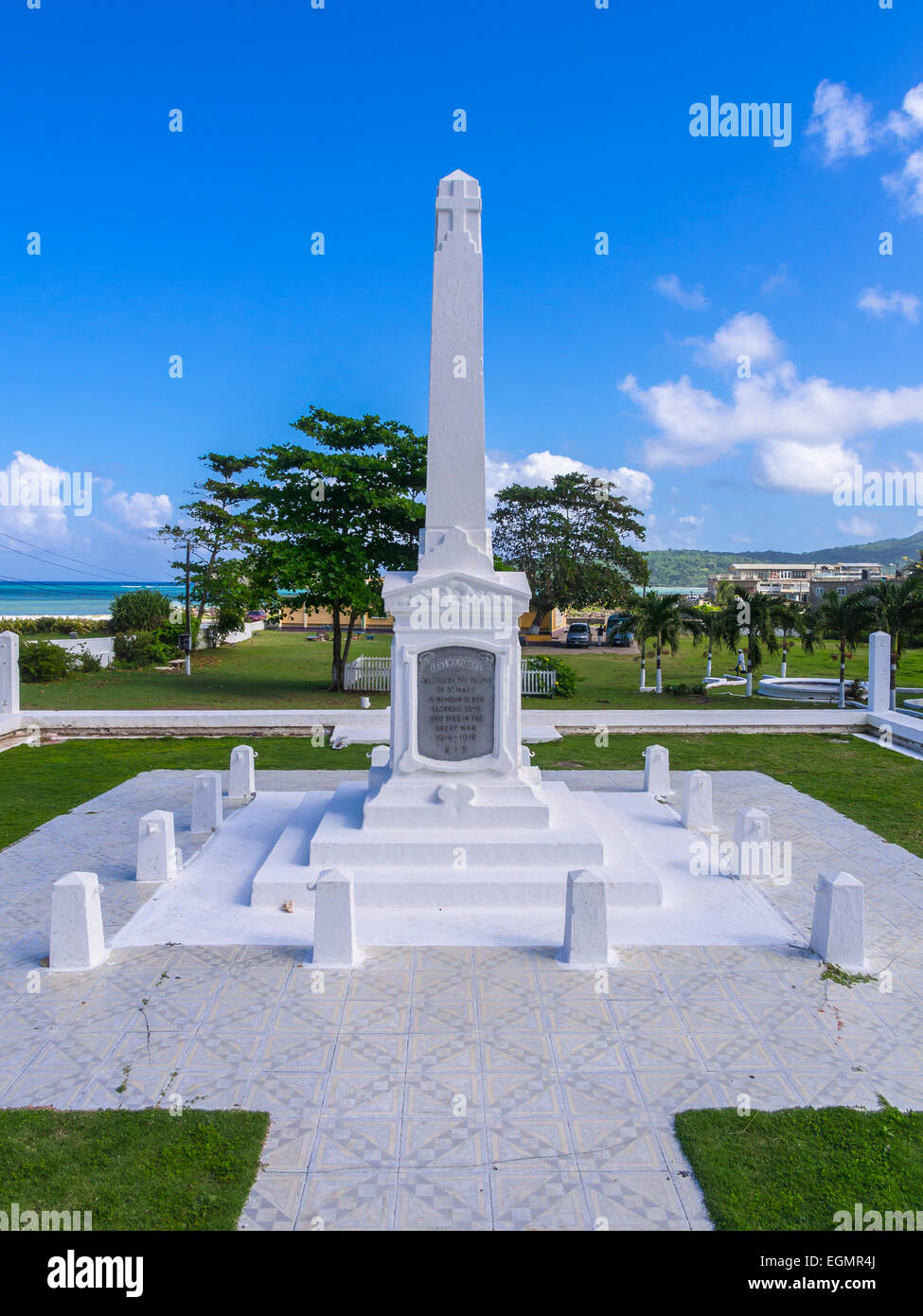 War memorial from the First World War, Port Maria, Saint Mary Parish ...
