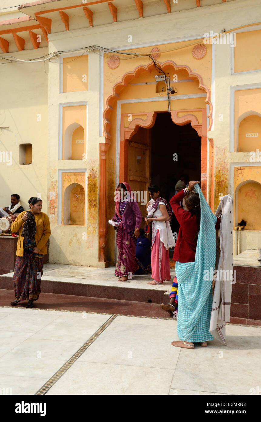 Entrance to Ram Raja Temple or Orchha Temple a place of pilgrimage to ...