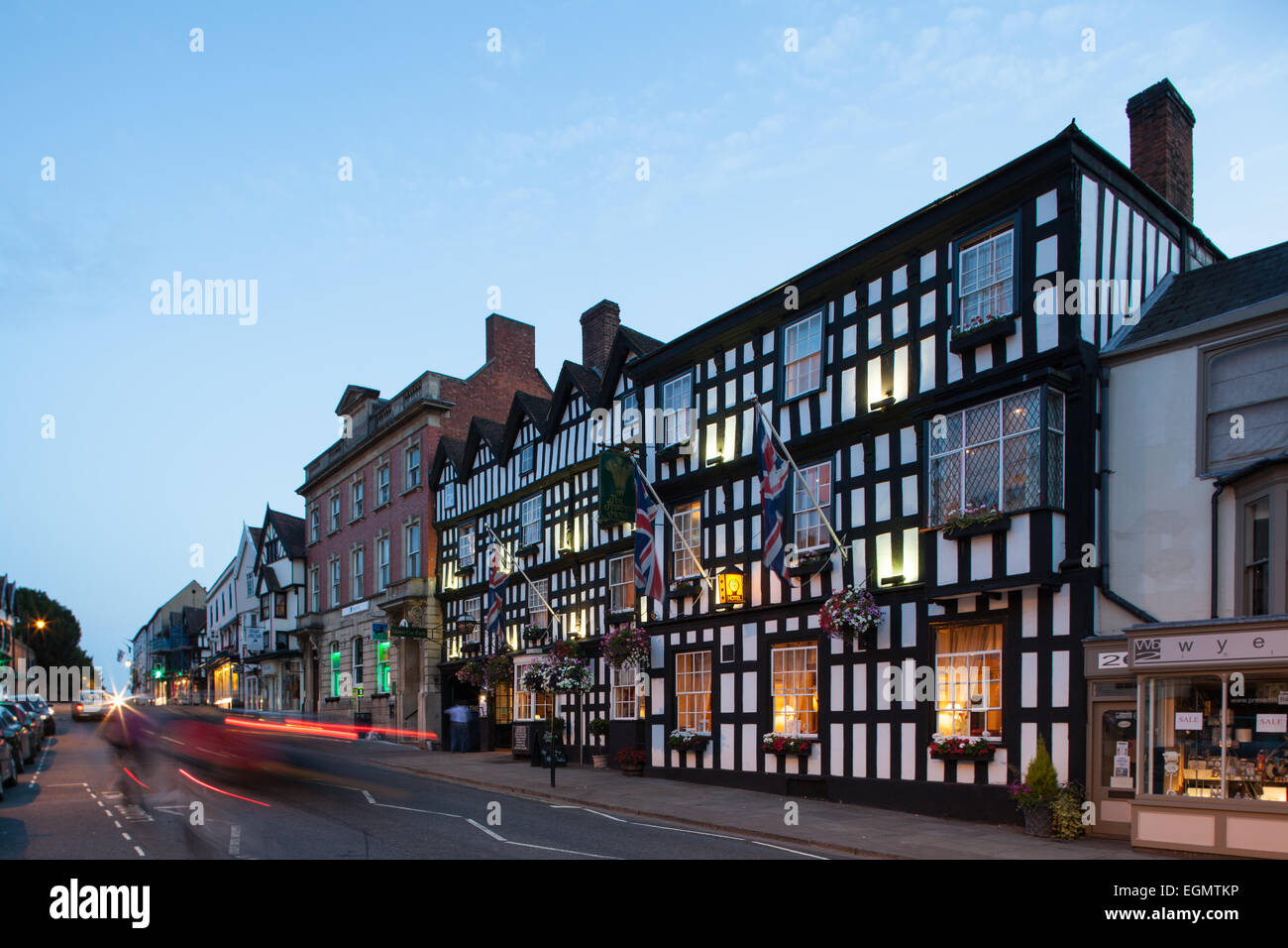 The Feathers Hotel, Ledbury Stock Photo - Alamy