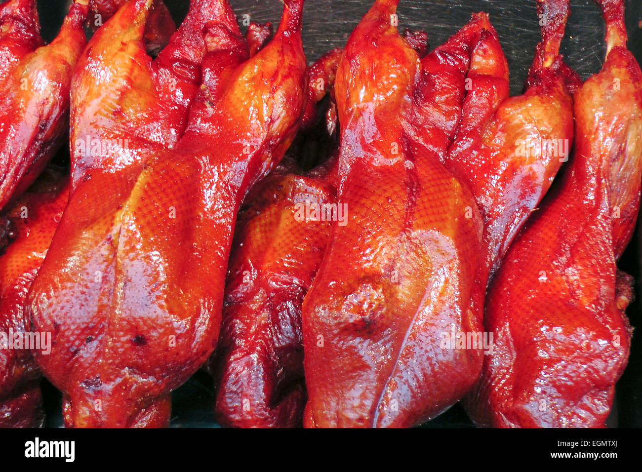 Roast duck bird farm poultry Stock Photo - Alamy