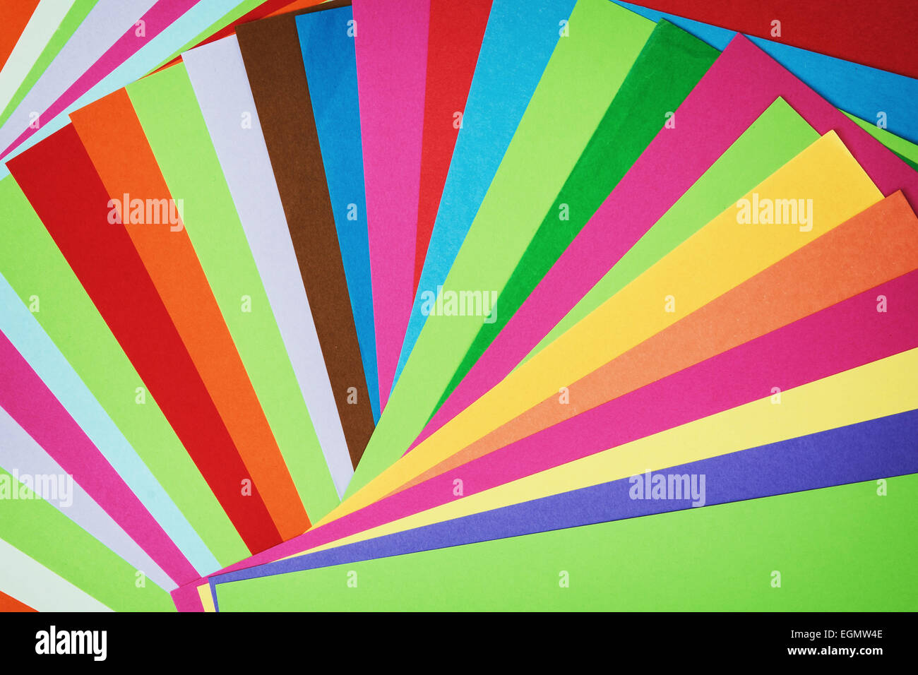 Set of brightly colored papers Stock Photo - Alamy