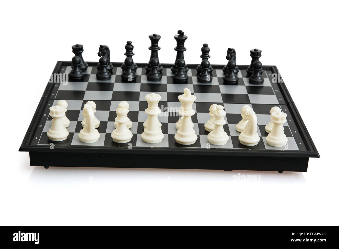 Game of chess on the white background Stock Photo - Alamy