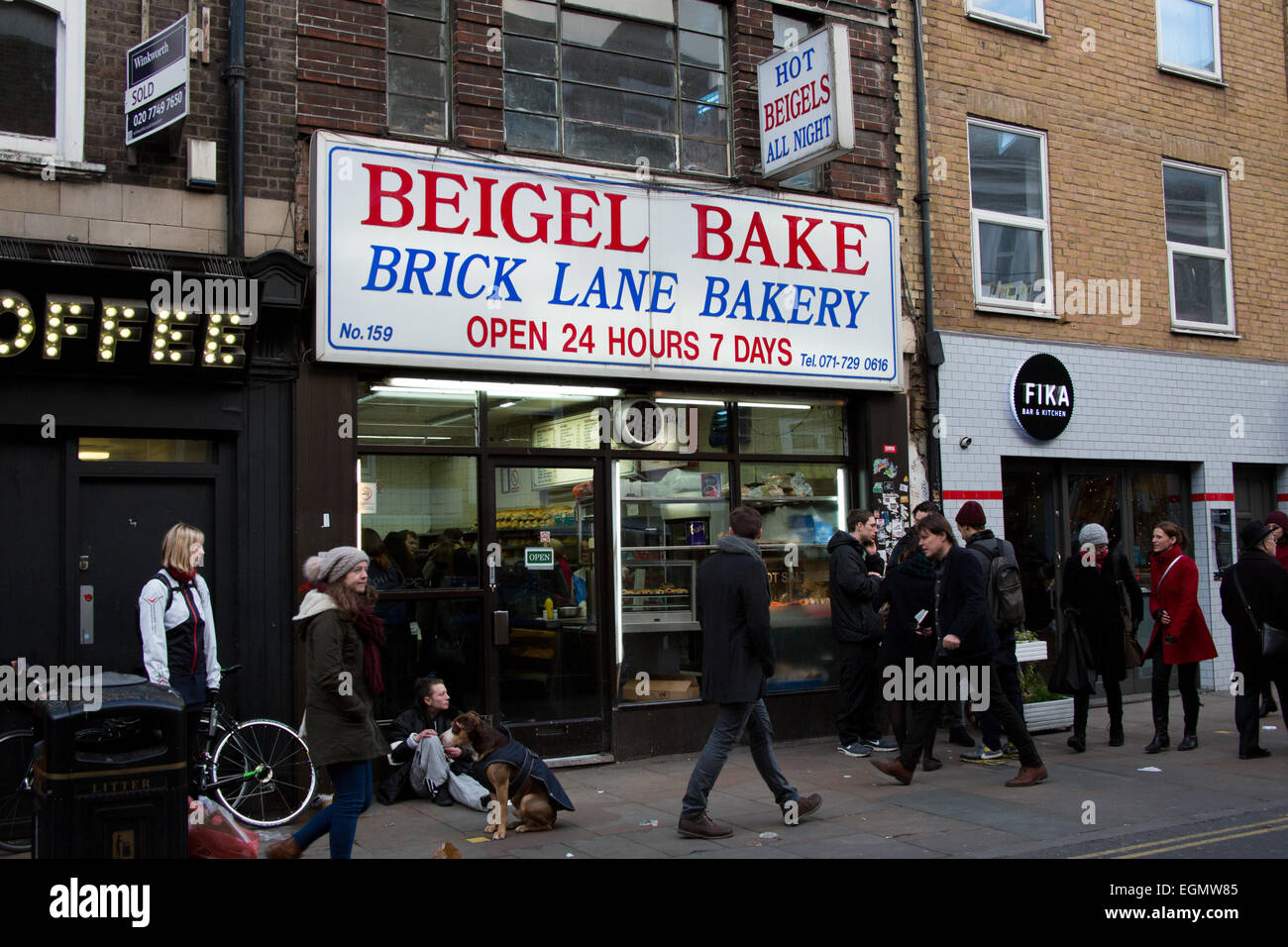 Beigel shop on brick lane hi-res stock photography and images - Alamy