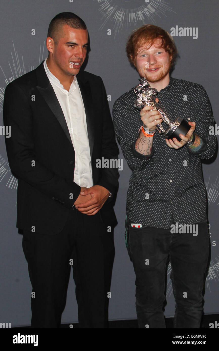 2014 MTV Video Music Awards at The Forum - Press Room Featuring: Ed ...