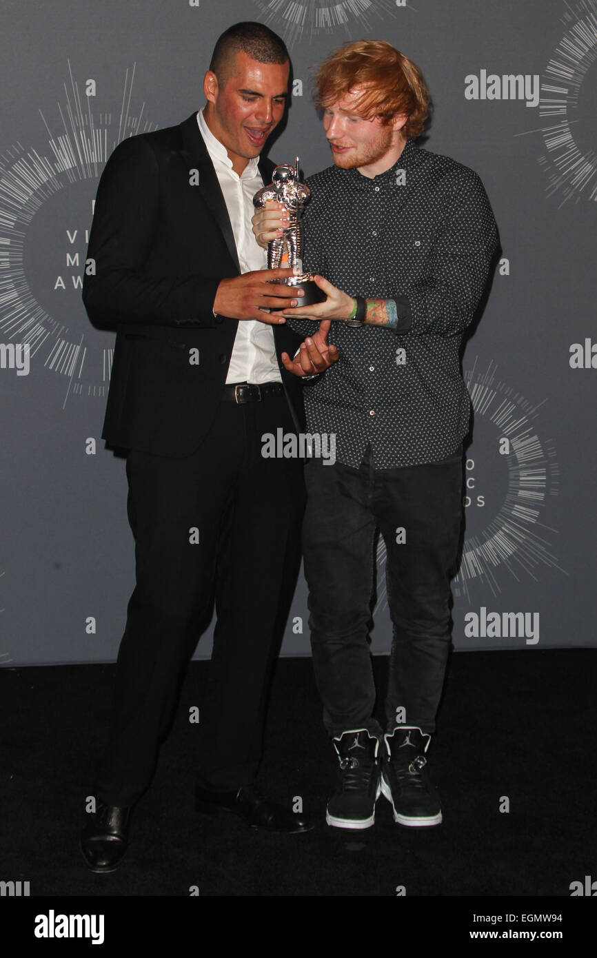 2014 MTV Video Music Awards at The Forum - Press Room Featuring: Ed ...
