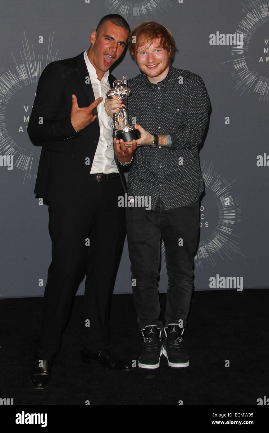 2014 MTV Video Music Awards at The Forum - Press Room Featuring: Ed ...