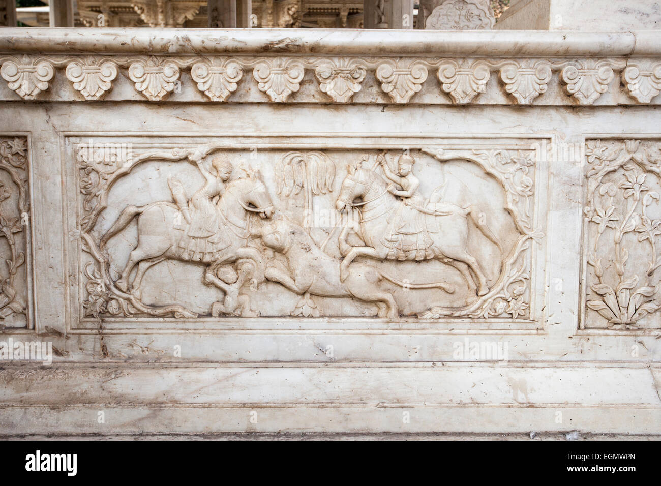 Gaitore, the royal cremation ground of the Kachhwaha Rajputs Stock ...