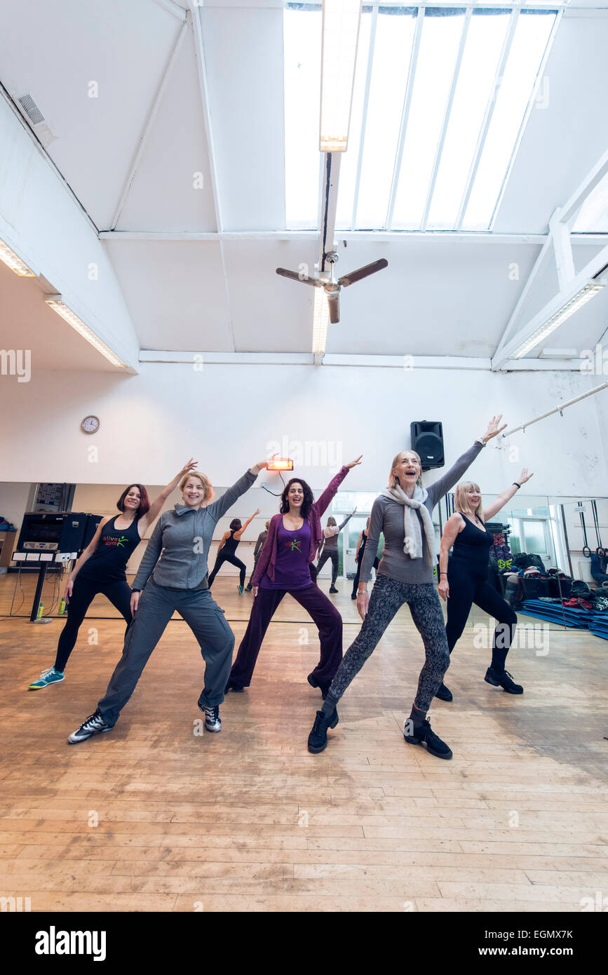 Old ladies in dance exercise class hi-res stock photography and images ...