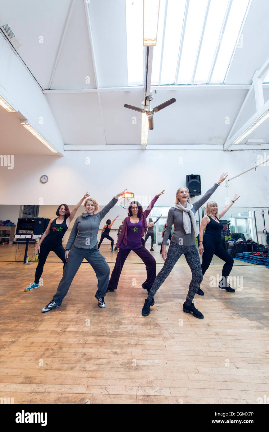 Old ladies in dance exercise class hi-res stock photography and images ...
