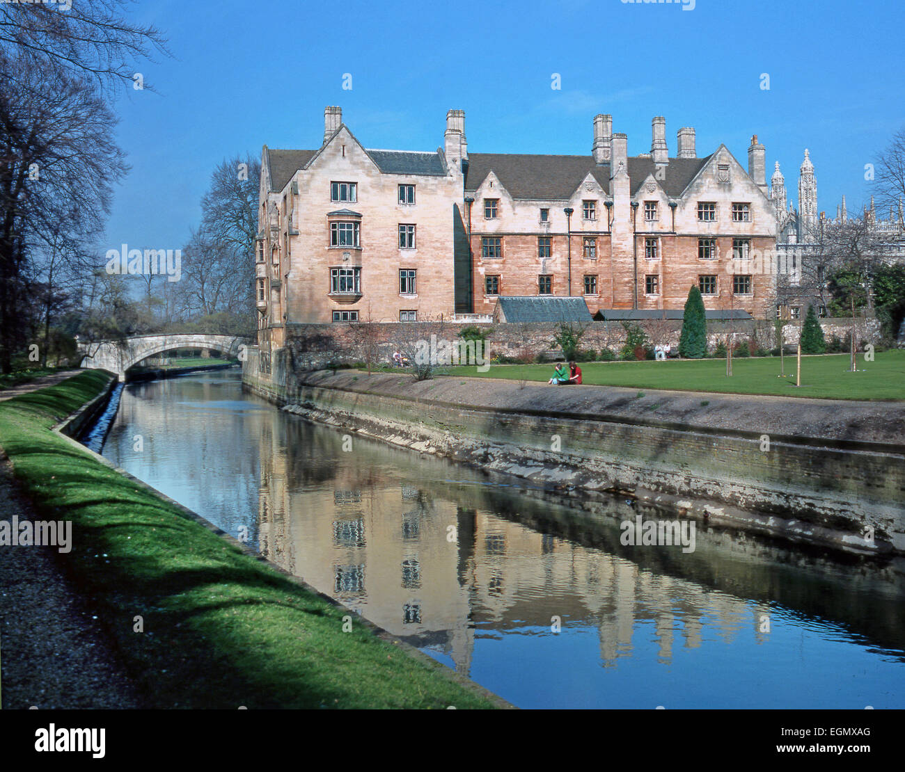 queens college cambridge Stock Photo - Alamy