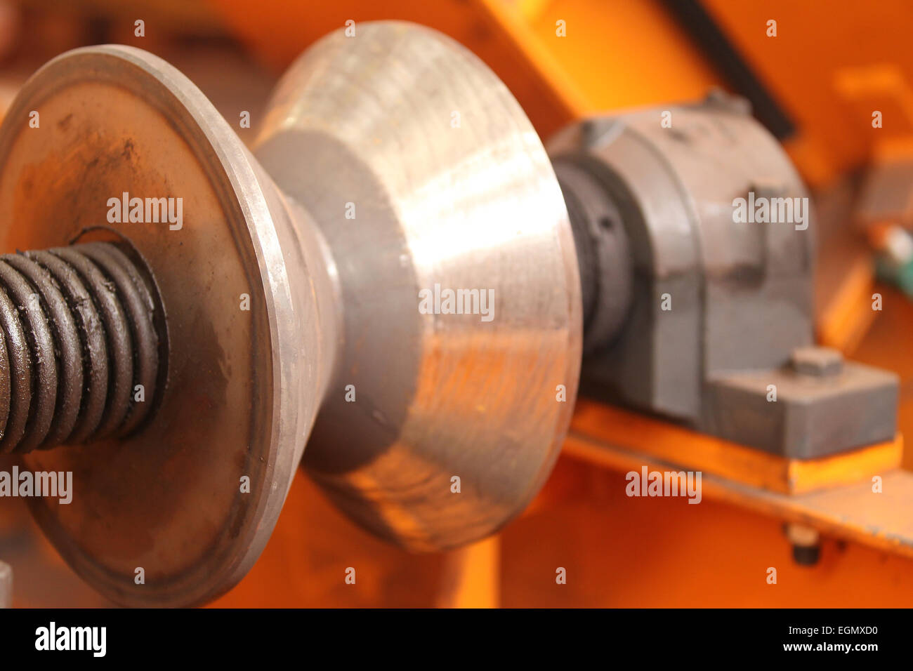 conic section steel rollers to move the workpiece Stock Photo - Alamy