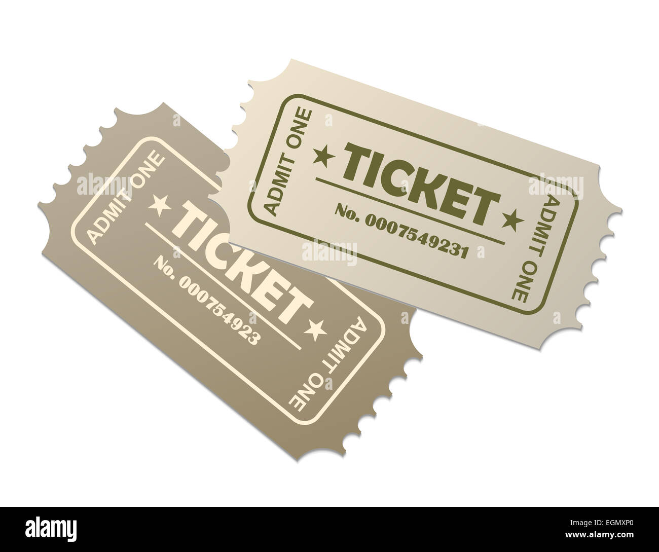 Ticket cinema Cut Out Stock Images & Pictures - Alamy