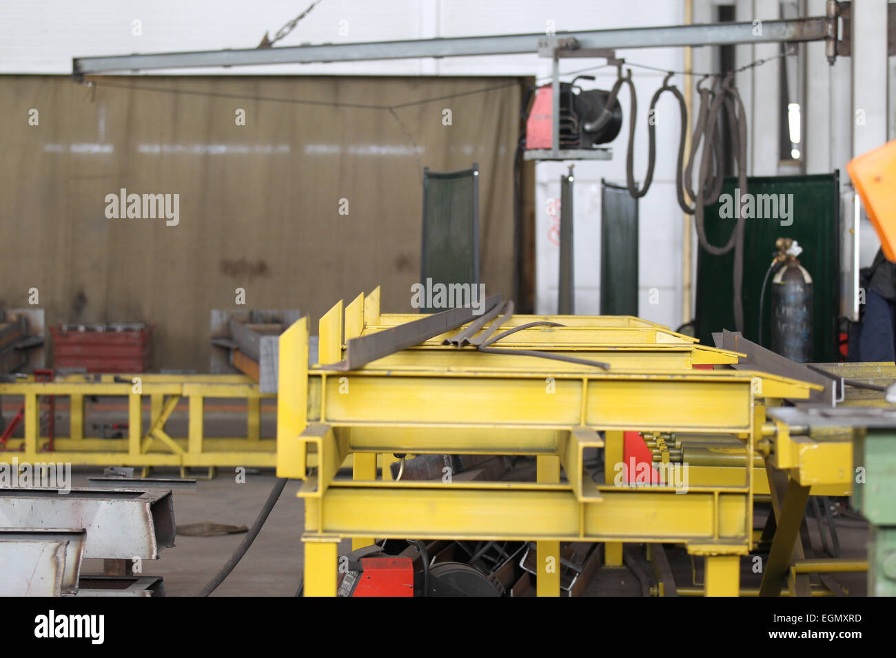 place of assembly and manufacture of metal structures Stock Photo - Alamy
